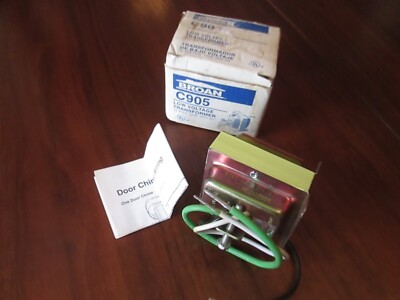 BROAN C905 Low Voltage Door Chime Transformer 16 Volt 10VA 120V AC NOS ...