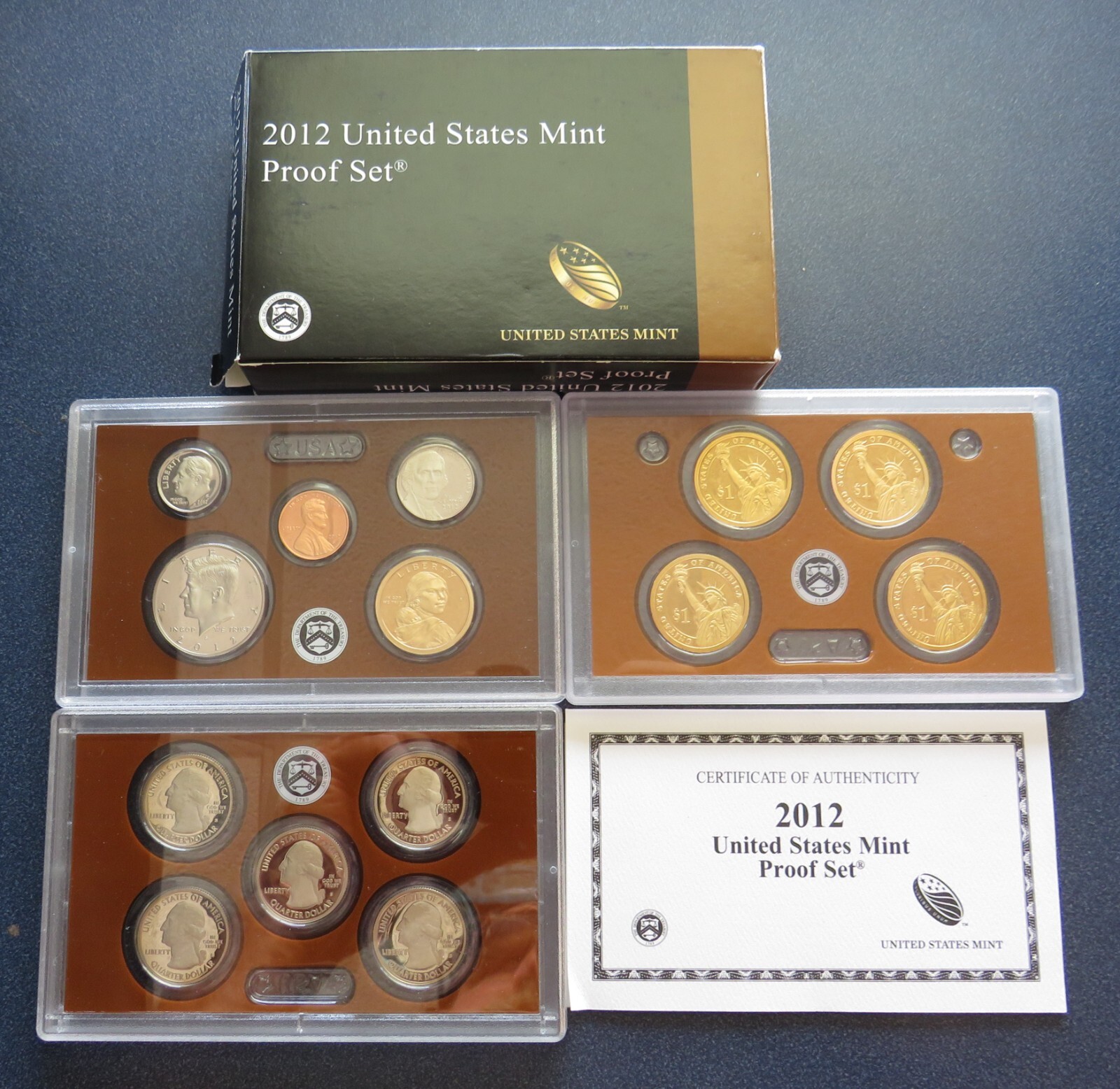 2012 United States Mint 14pc Proof Set With Box & COA | eBay