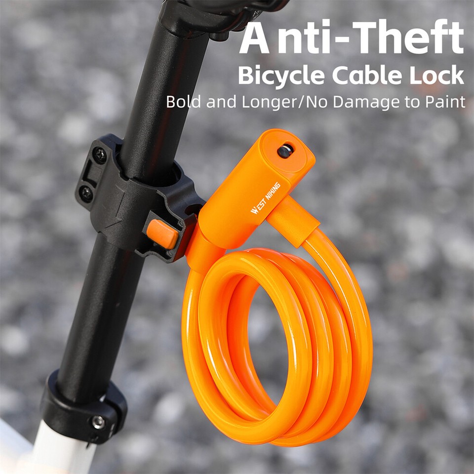 Portable Safety Lock Steel Cable Lock AntiTheft Elasticity Lock Z4G8 | eBay