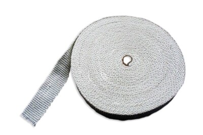 Titanium White Heat Wrap Tape Exhaust Insulating Downpipe Manifold 40mm ...