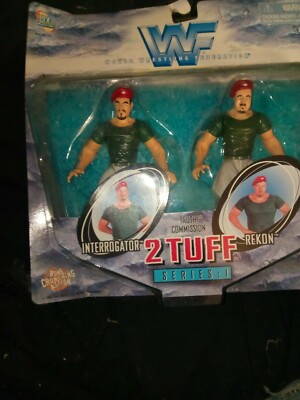 WWE WWF 2 Tuff The Truth Commission Rekon & Interrogator Jakks CARD ...