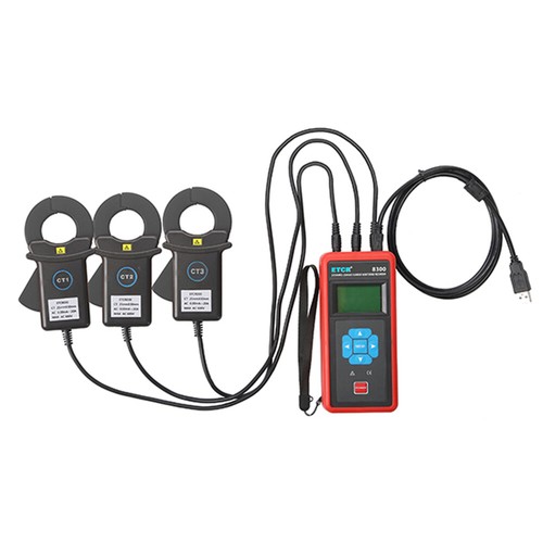 Three Channel Clamp Leakage Current Monitor AC Leakage Current Recorder ...