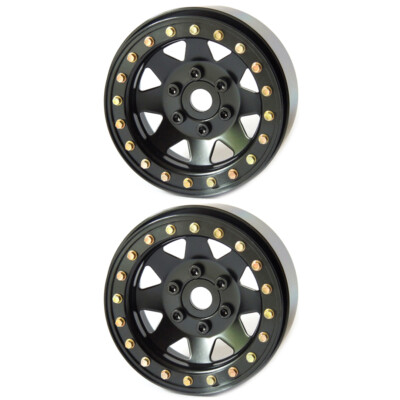SSD RC SSD00254 Aluminum 1.9" 8 Spoke Beadlock Wheels Black (2) | eBay