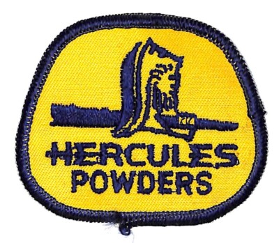 Hercules Powders Gunpowder 2.25" x 2.5" Vintage Emb. Patch c1970's-80s ...