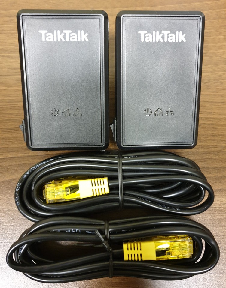 2 x D-Link TalkTalk DHP-300AV Powerline Adapters BT Sky, Virgin, EE ...