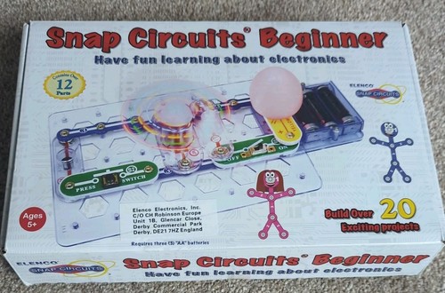 Elenco Learn Electronics Snap Circuits Beginner Kit Kids Basic ...
