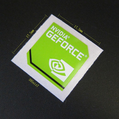 NVIDIA GEFORCE Sticker 17.5mm x 17.5mm | eBay