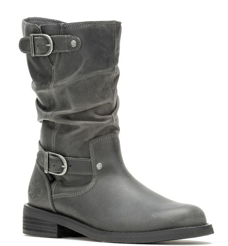 Harley-Davidson Women's Almand WP Slate or Brown 9" Slouch Fashion ...