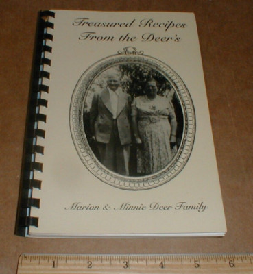 Marion & Minnie Deer Family recipes cookbook Navilla McComb MS ...