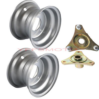 Rear Wheel Axle Hub & 6" 145x70-6" Wheel Rim For Gokart Quad ATV Buggy ...
