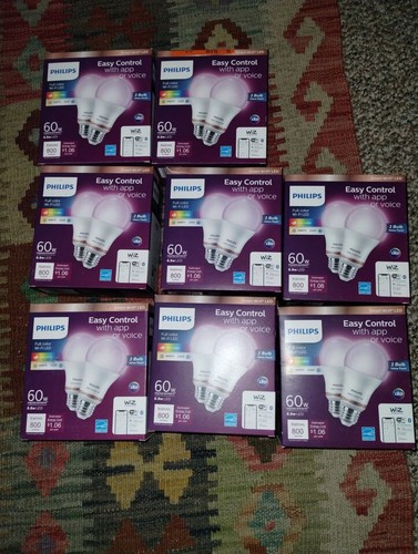 Philips WiZ Full Color WiFi smart bulb - Lot of 16 | eBay