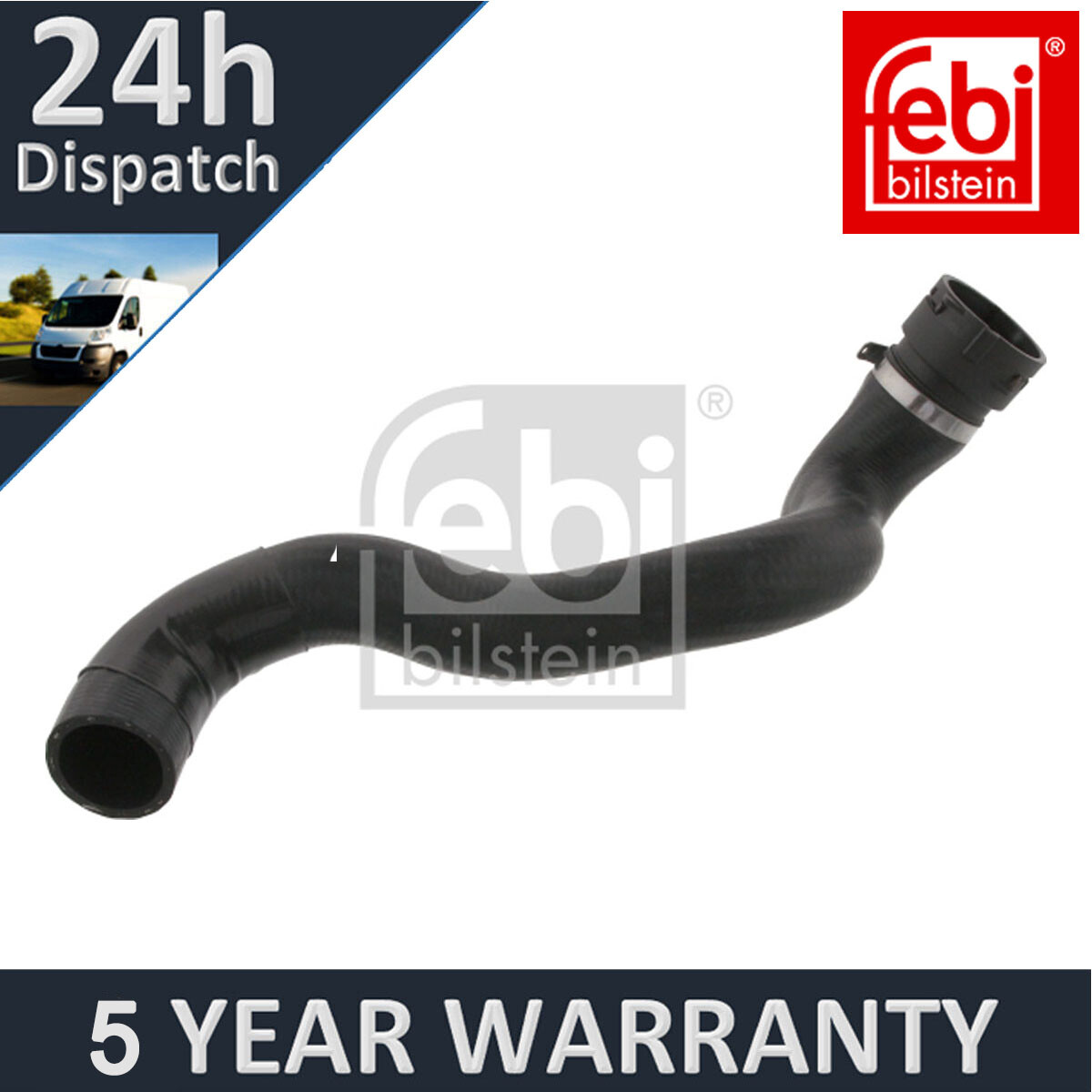 Fits Mercedes S-Class 2.8 3.2 3.7 Febi Lower Hose (Engine - Cooler ...