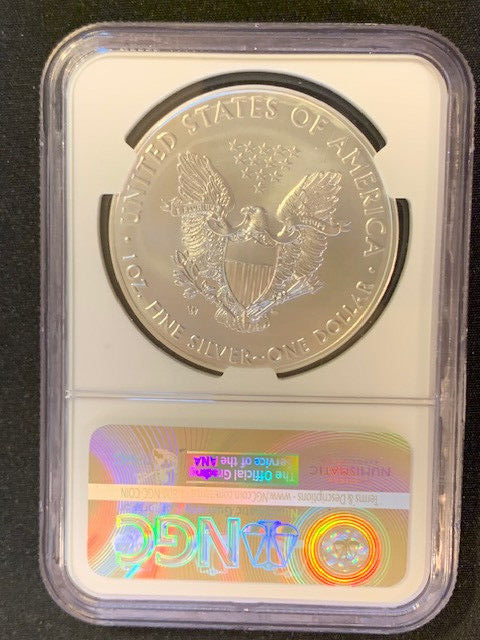 2016 W Silver Eagle $1 NGC MS70 LETTERED EDGE FIRST RELEASE BURNISHED ...