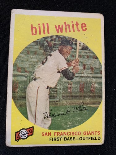 1959 Topps Baseball #259 Bill White Rookie RC San Francisco Giants F/G ...