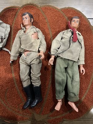 2 Vintage 1973 Lone Ranger Action Figure Dolls Gabriel Toys 10” Toy ...