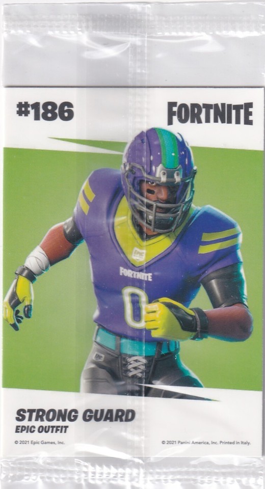 Panini Fortnite Card Series 3 Italy Print #186 Strong Guard Laser Holo ...