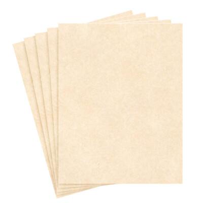 8.5 x 11" Natural Stationery Imitation Parchment Card Stock Paper, 65lb ...