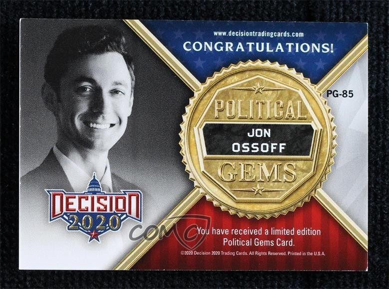 2020 Decision 2020 Political Gems Rainbow /5 Jon Ossoff #PG-85 q7o | eBay