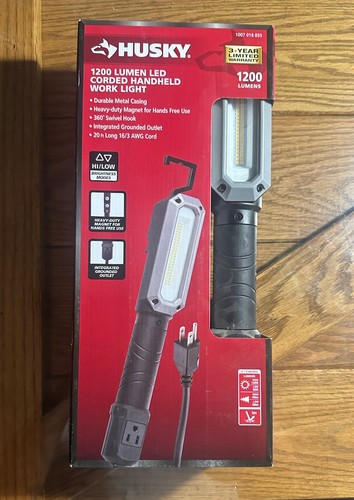 NEW Husky LED Corded Handheld Work Light 1200 Lumens | eBay