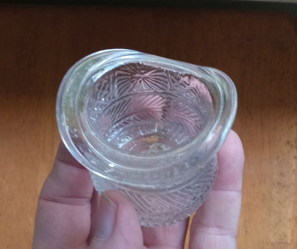 1820s ORIGINAL PONTILED NEW ENGLAND GIII-7 BLOWN 3 MOLD GLASS HAT ...