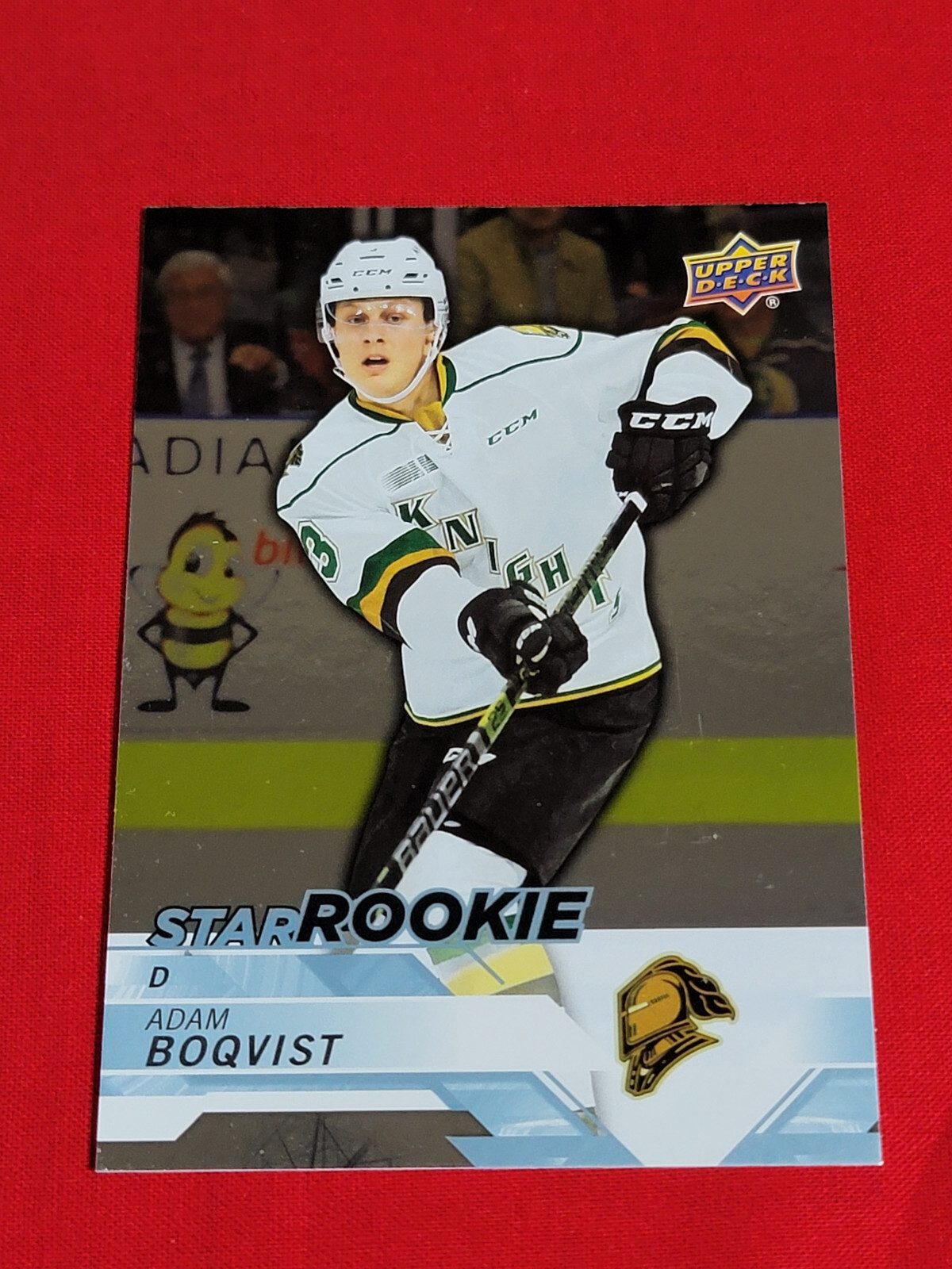 2018-19 Upper Deck CHL Adam Boqvist Silver Foil Star Rookies PRC #301 ...