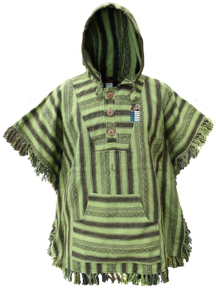 Cotton Gheri Single Serape Cloak Hippie Gypsy Coat Mantas Nepalese ...
