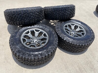 18" Dodge Ram 1500 TRX RHO Black OEM 66002 wheels rims TERRITORY M/T 35 ...