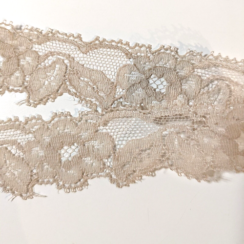 Tan Lace Trim, Nylon, 1" x 13" Yards Un-used Remnant, Vintage | eBay