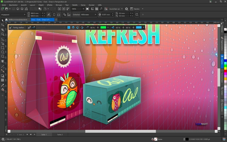 Corel Draw Graphics Suite 2023 Vollversion 2 Win/Mac Dauerlizenz NEU ...
