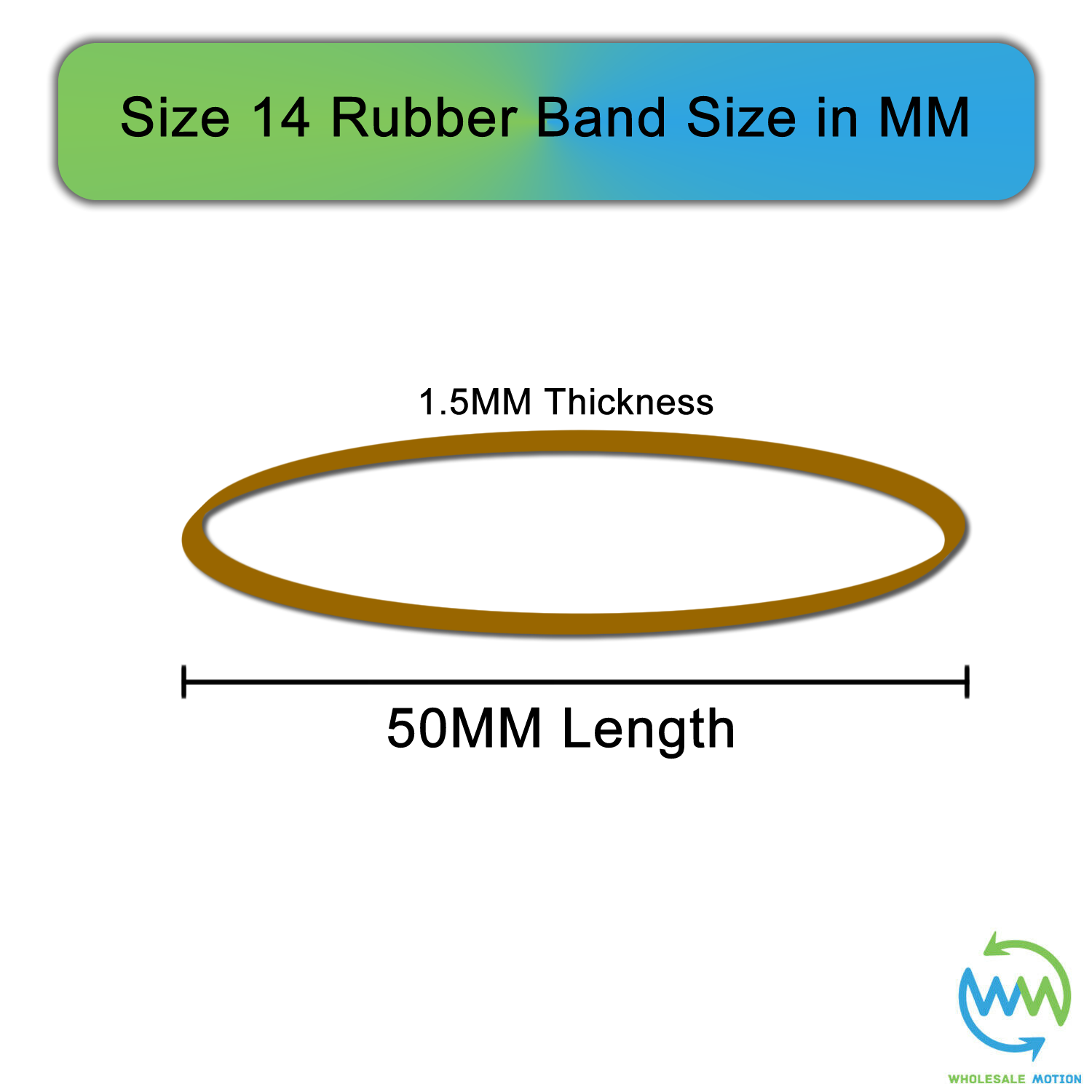 SIZE 14 Rubber Bands ELASTIC Stretchy - 50mm x 1.5mm For SCHOOL Home ...