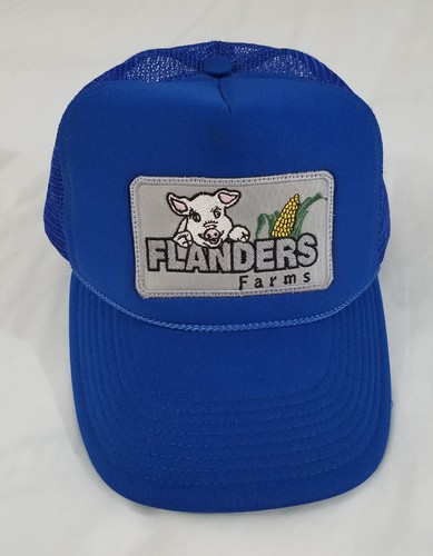 Vintage Flanders Farms Mesh Truckers hat cap pig corn nissun | eBay