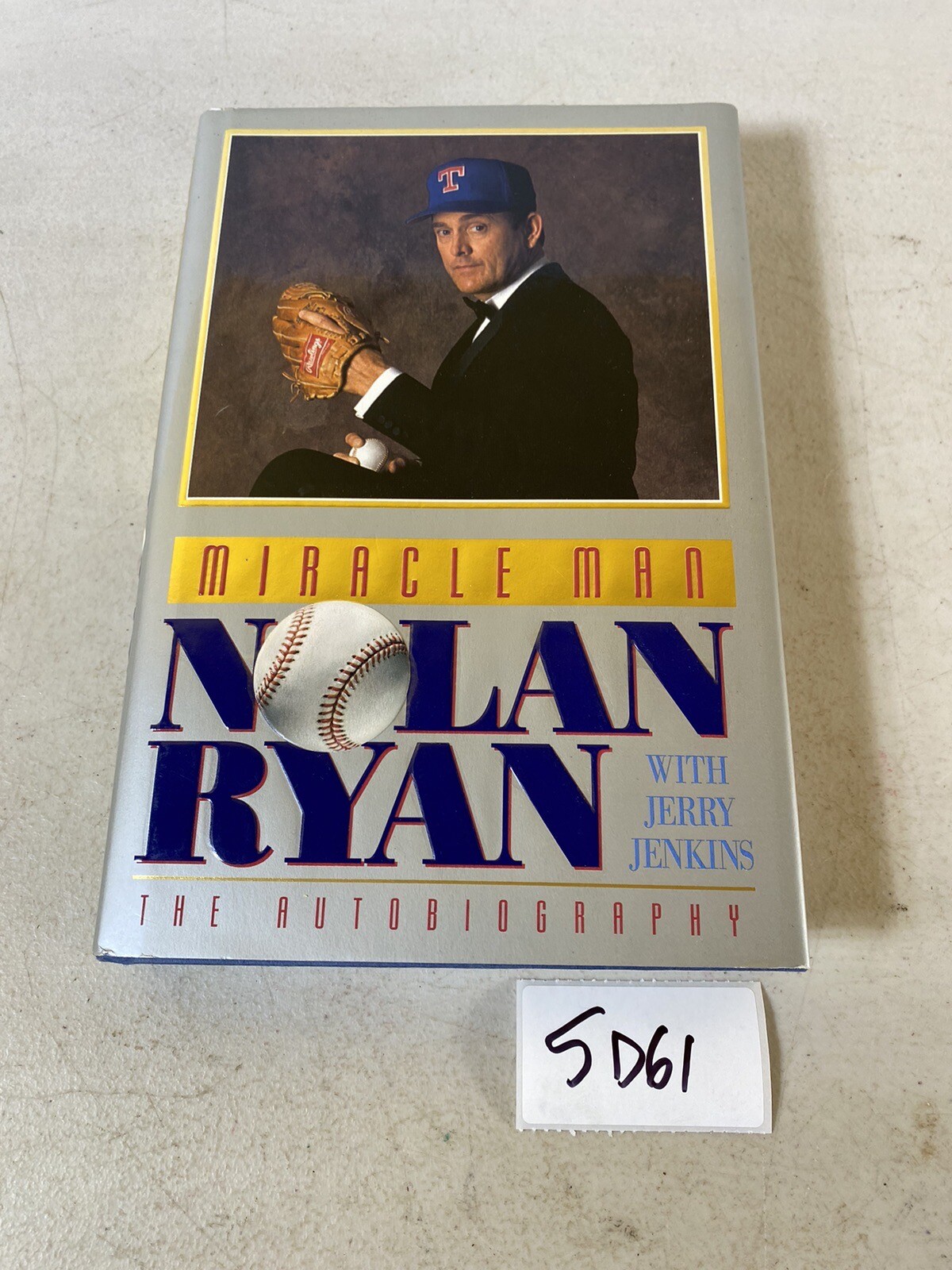 signed Miracle Man Nolan Ryan Autobiography Jerry Jenkins Book ...