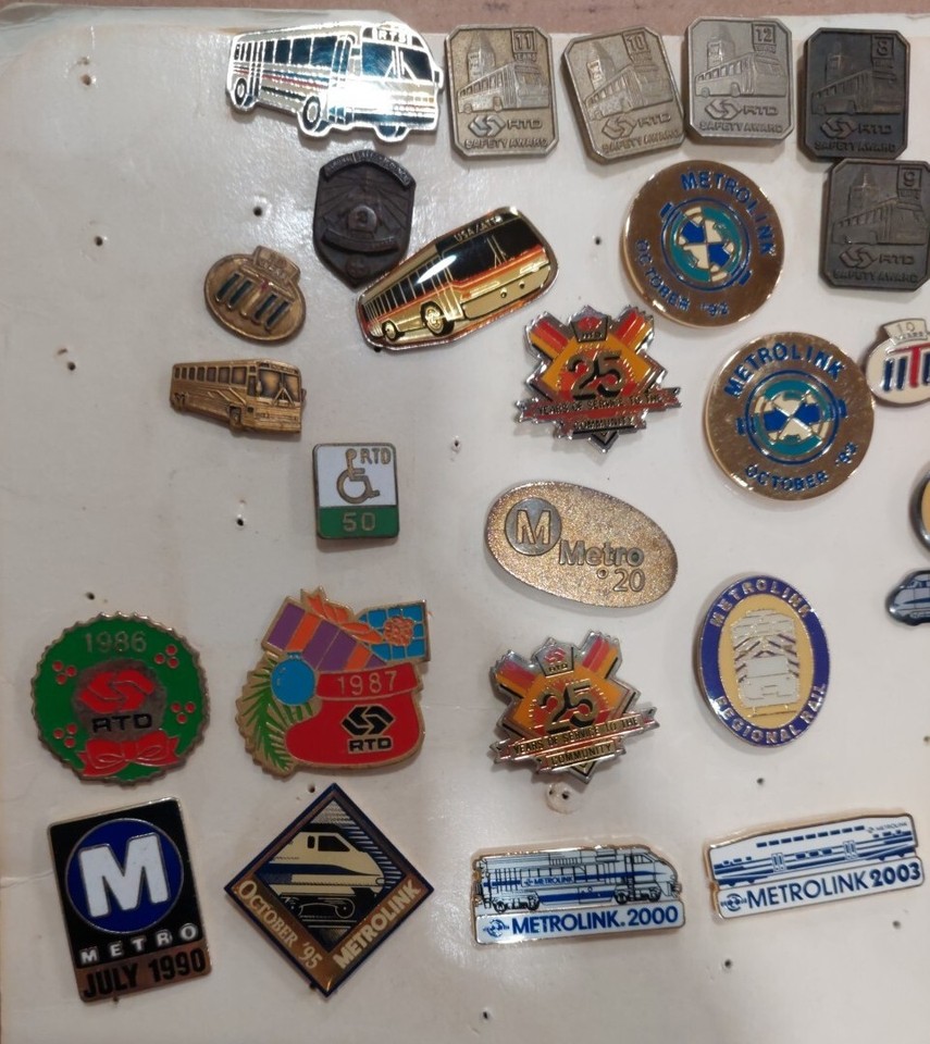 LA RTD Pins Metrorail Pins MTA , The Whole Lot | eBay