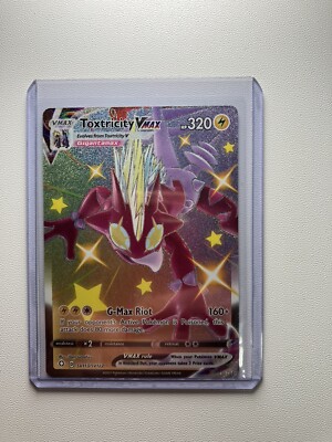 Pokémon TCG Toxtricity VMAX Shining Fates SV113/SV122 Holo Shiny Holo ...
