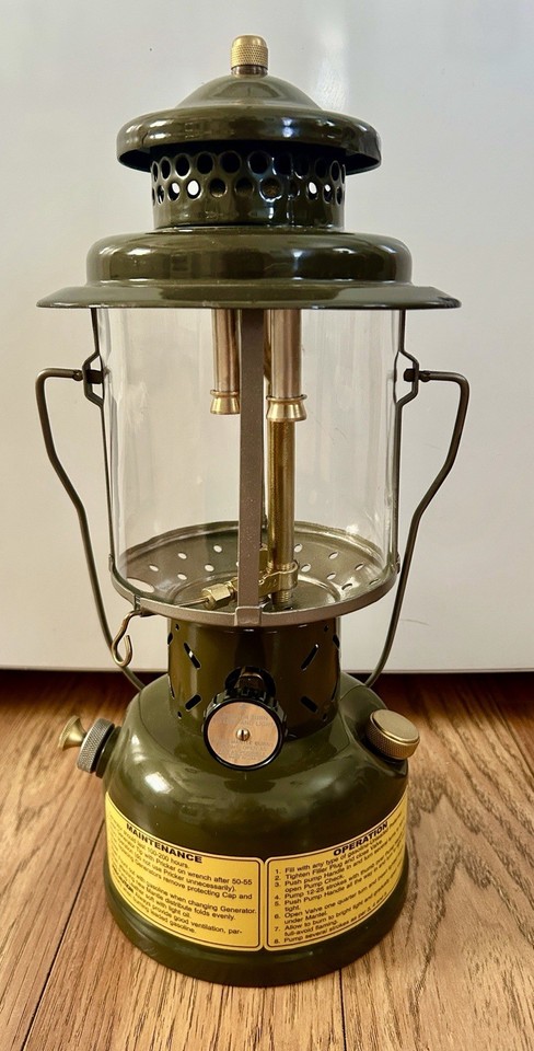 Vintage SMP Military Coleman Civilian Conversion Lantern OD Green Made ...