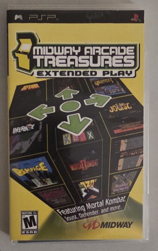 Midway Arcade Treasures Sony PSP PlayStation Portable Complete Mortal ...