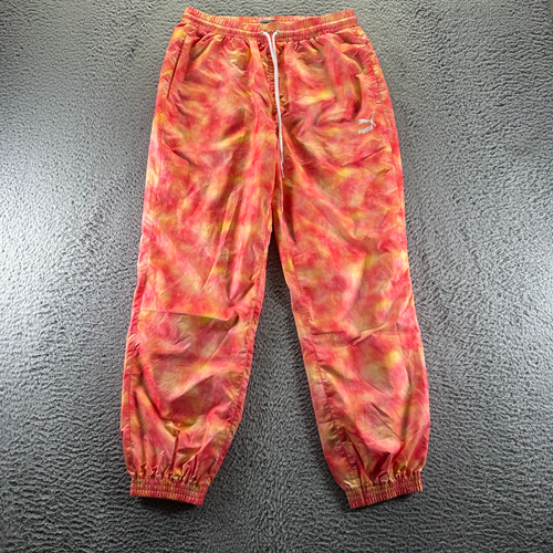 Puma x Forever Better Track Pant Men M Orange Tie-Dye Jogger Tapered ...