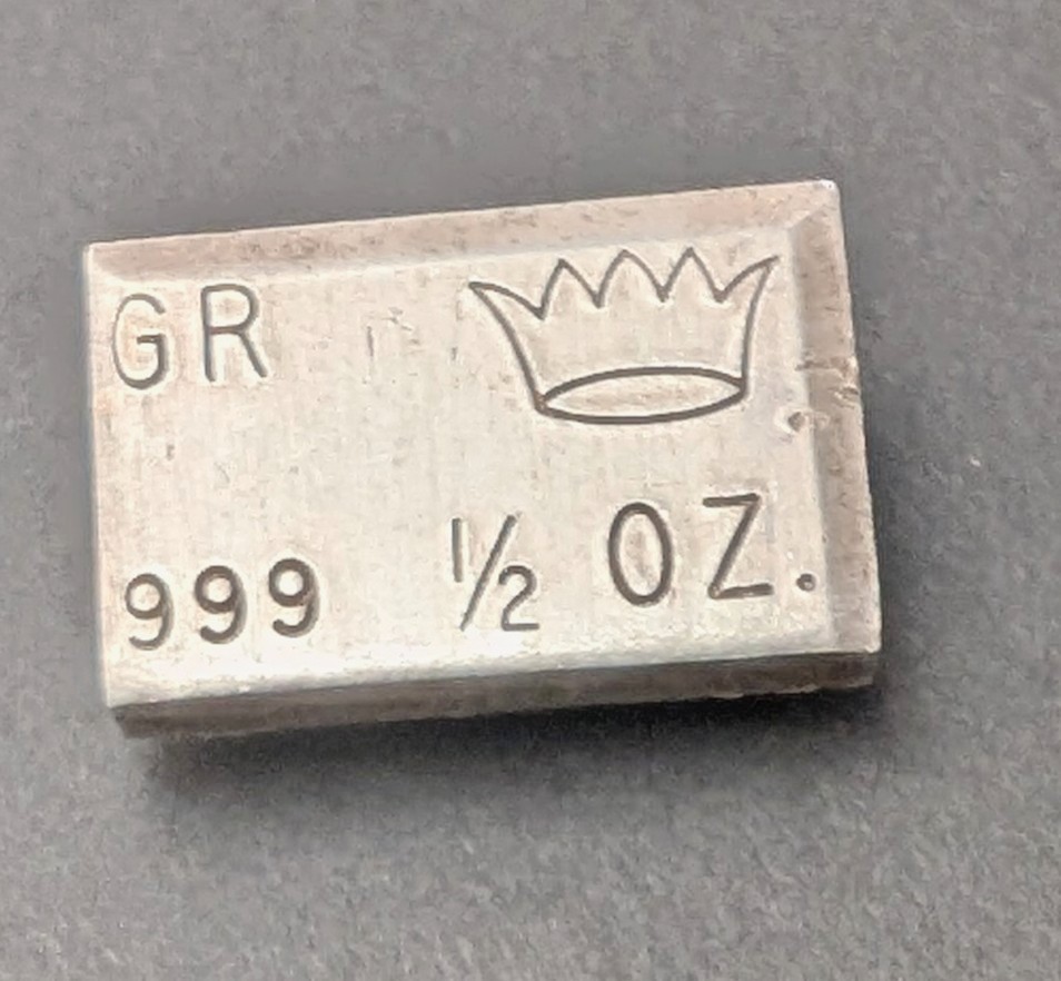 Rare, Vintage Crown Mint - 1/2 troy oz .999 Fine Silver Extruded Bar | eBay