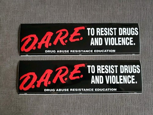 DARE To Resist Drugs & Violence Bumper Sticker Drug Abuse Resistance ...