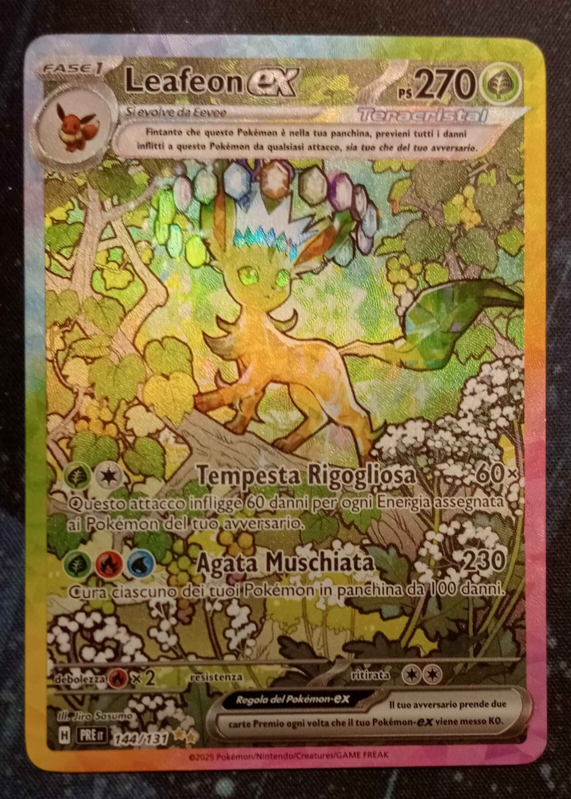 Leafeon ex 2025 Scarlet & Violet: Prismatic Evolutions #144/131 Special ...