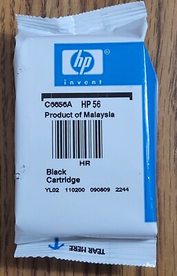 HP 56 Black Ink Replacement Cartridge New Unused and Unopened (C6656A ...