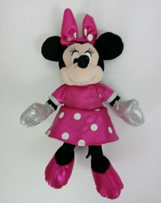 Disney Ty Sparkle Beanie Buddies Minnie Mouse Pink Polka Dot Dress ...