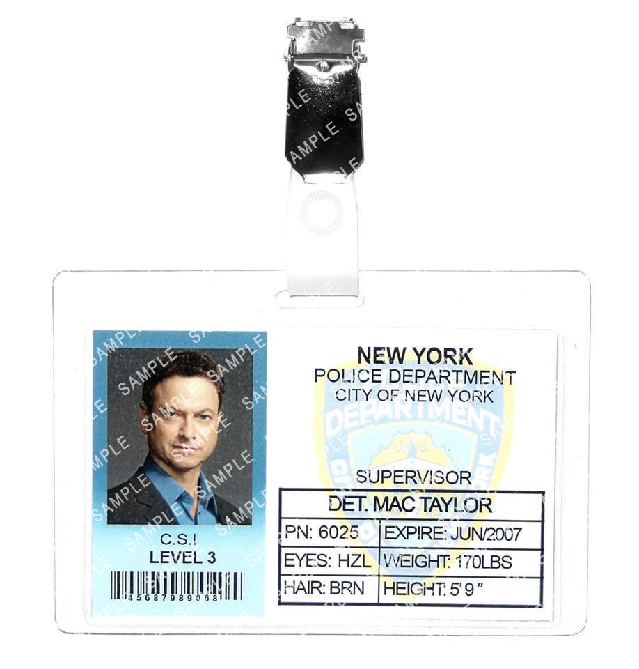 CSI New York Crime Scene Detective Badge Cosplay Prop Costume Gift ...
