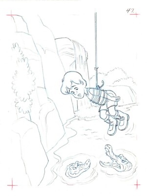 Walt Disney Rescuers Down Under Book Pg Illustration Drawing Pete ...