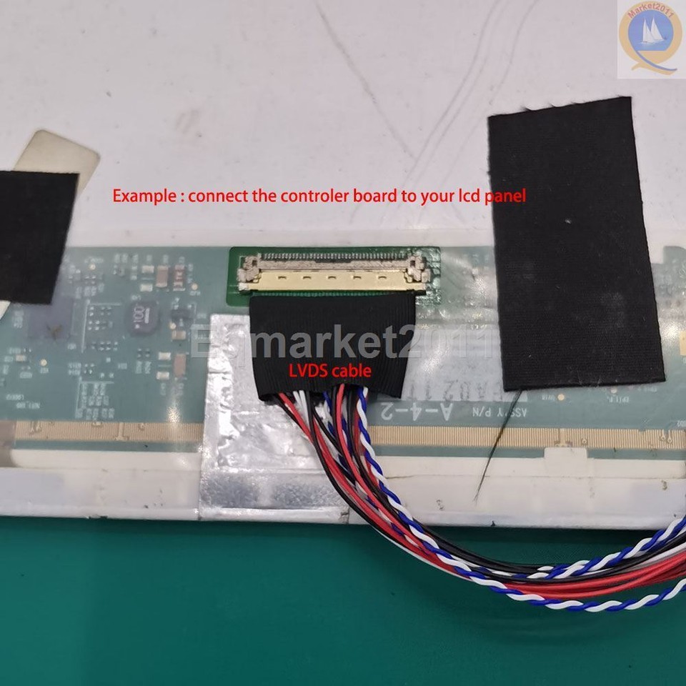 VGA DVI LCD Display Driver Board Kit for LTN140KT04-201/LTN140KT07-201 ...