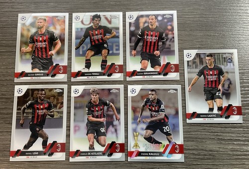 2022-23 Topps Chrome UEFA AC Milan Team Set (7) Cards | eBay