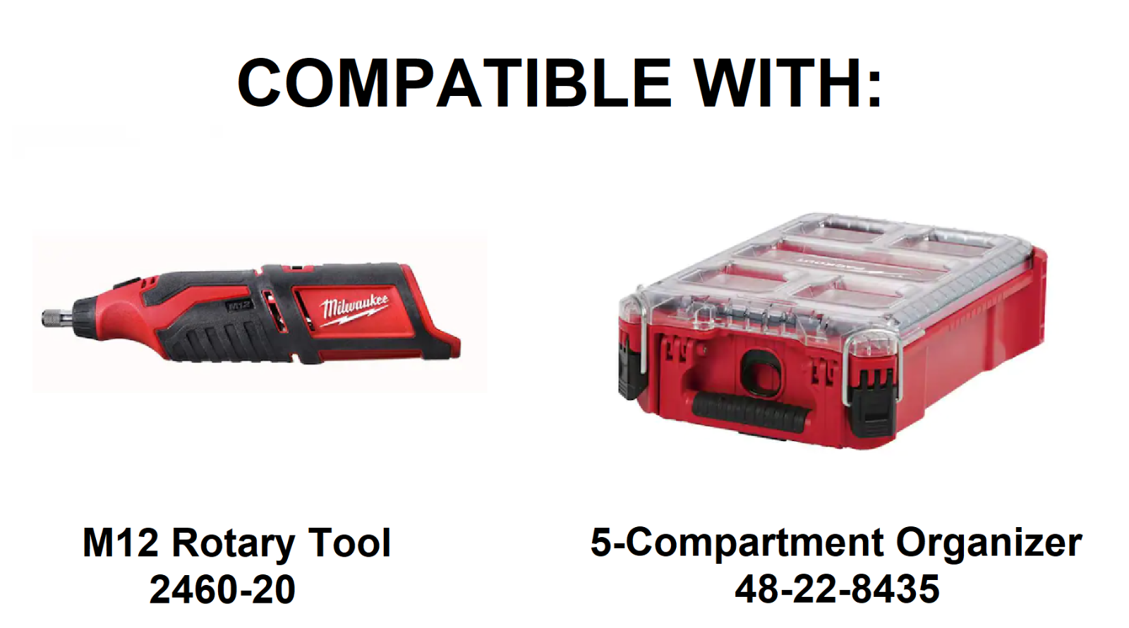 Milwaukee Packout Insert for M12 Rotary Dremel Tool (Insert Only) | eBay