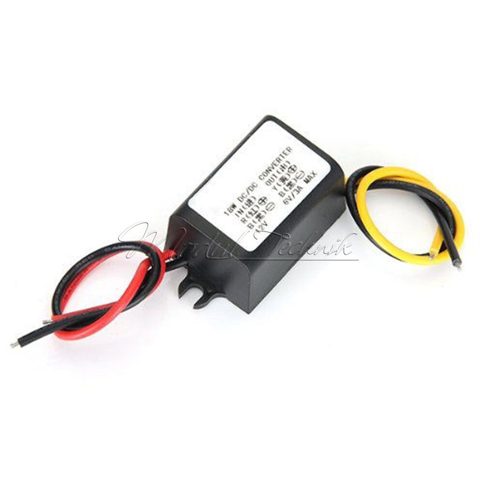 DC-DC 12V to 6V 3A 18W Converter Buck Module Step Down Power Supply ...