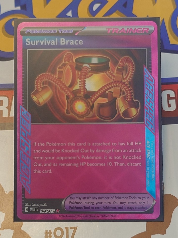 Pokémon TCG Survival Brace Scarlet & Violet-Twilight Masquerade 164/167 ...