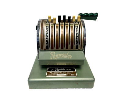 VTG Paymaster Series X-550 Check Writer 7 Column Stamper Machine works ...